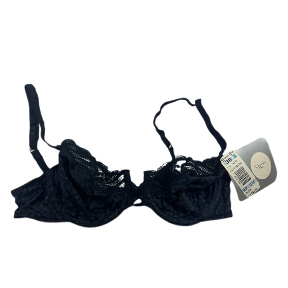 Dior | Intimates & Sleepwear | Nwt Vintage Christian Dior Black Lace ...